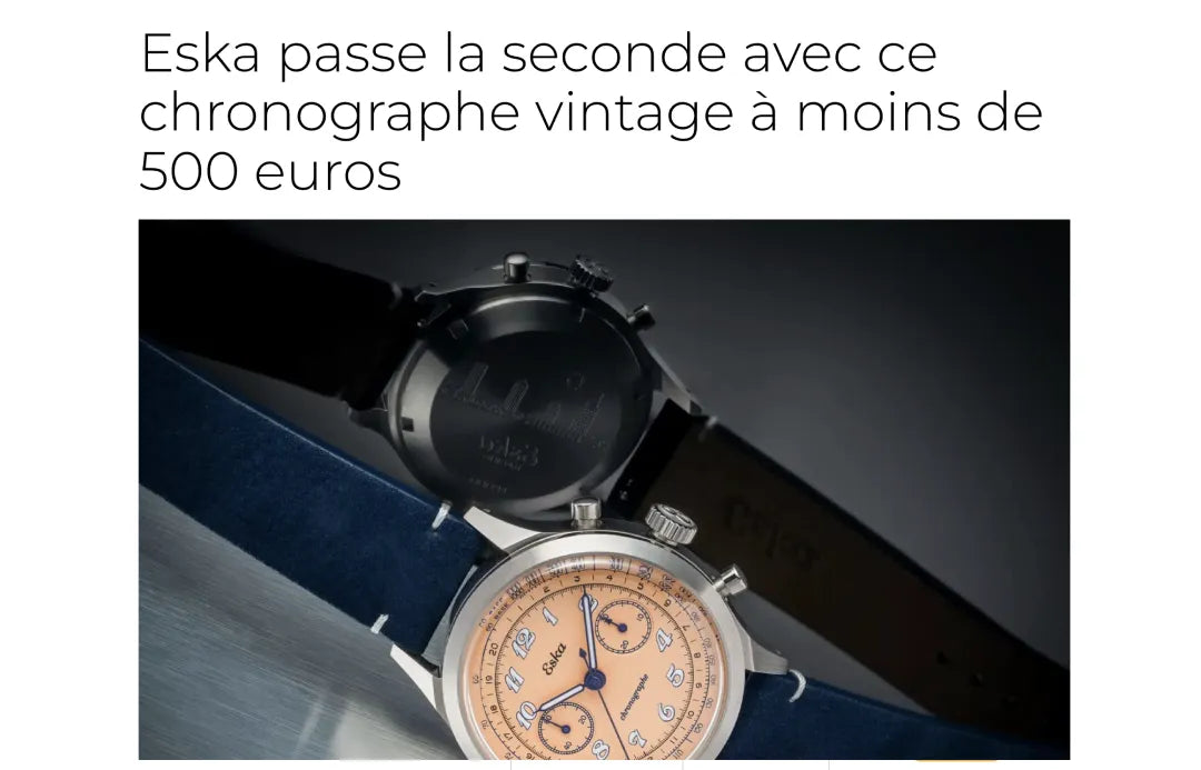 Eska passe la seconde avec ce chronographe vintage à moins de 500 euro